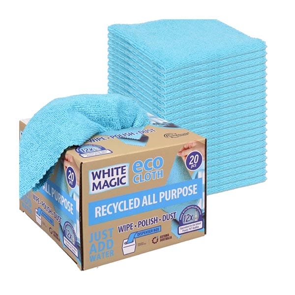 White Magic - Eco Cloth 20pcs - Brisbane Wholesale Cleaning Supplies